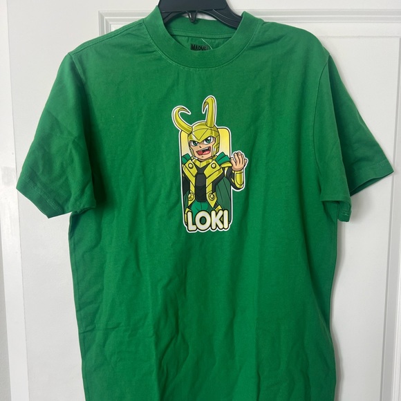 Marvel | Shirts | Marvel Loki Cartoon Portrait Tshirt Boxlunch ...